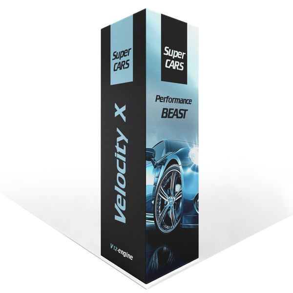 10ft Trade Show Display Tower, 3ft x 3ft x 10ft, Custom Tension Fabric ...