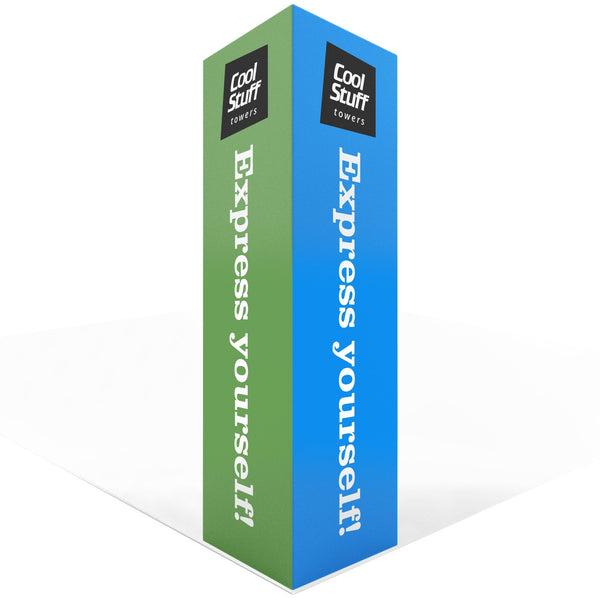 14ft Trade Show Display Tower, 4ft x 4ft x 14ft, Extra Large Banner St ...