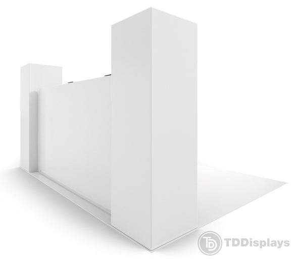 20x10 Pro Booth 3 - Peninsula Trade Show Display Package with 10 foot ...