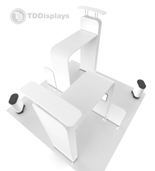 20x20 Pro-Package D - Pro Trade Show Booth Package, Two Sister Company ...