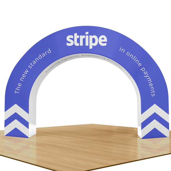 Trade Show Triangular Archway - Custom 15x10 Event Entrance Arch ...