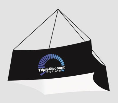 Curved Square Hanging Banner – TDDisplays